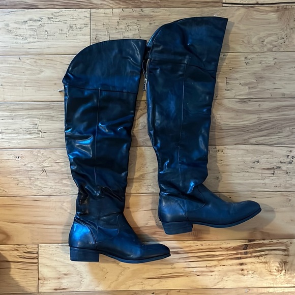 Report Signature | Shoes | Report Genuine Leather Thigh High Riding ...